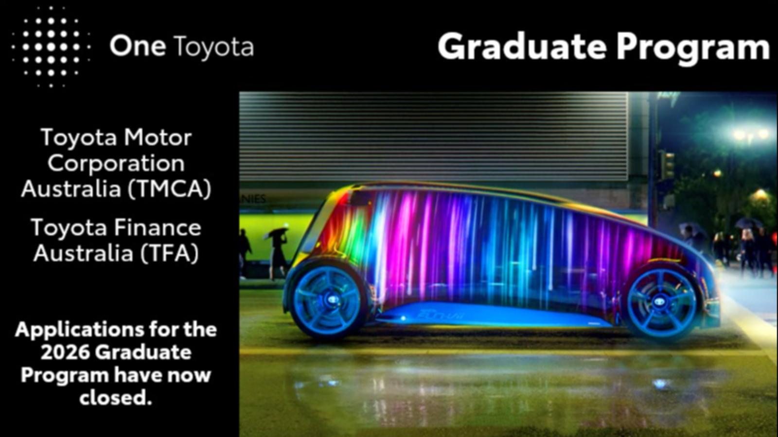 Toyota - TMCA Corporate Graduate Program 2026 - Environmental and ...