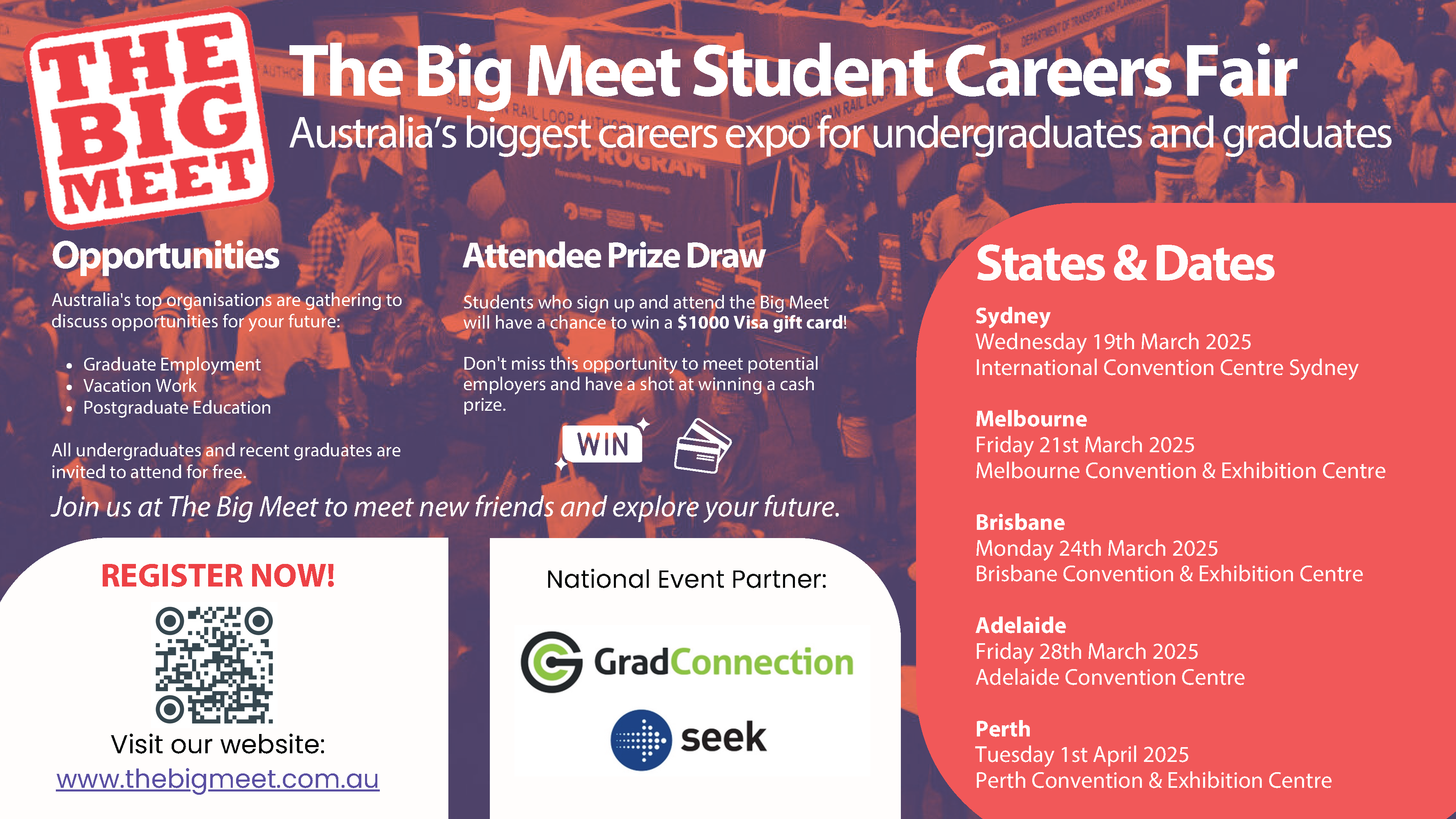 The Big Meet - The Big Meet 2025 Careers Fair - Melbourne | SEEK Grad ...